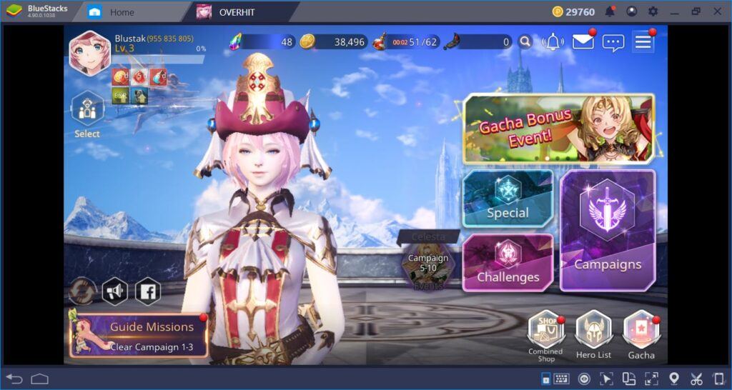Let’s Play Overhit On BlueStacks And Collect All The Heroes | BlueStacks