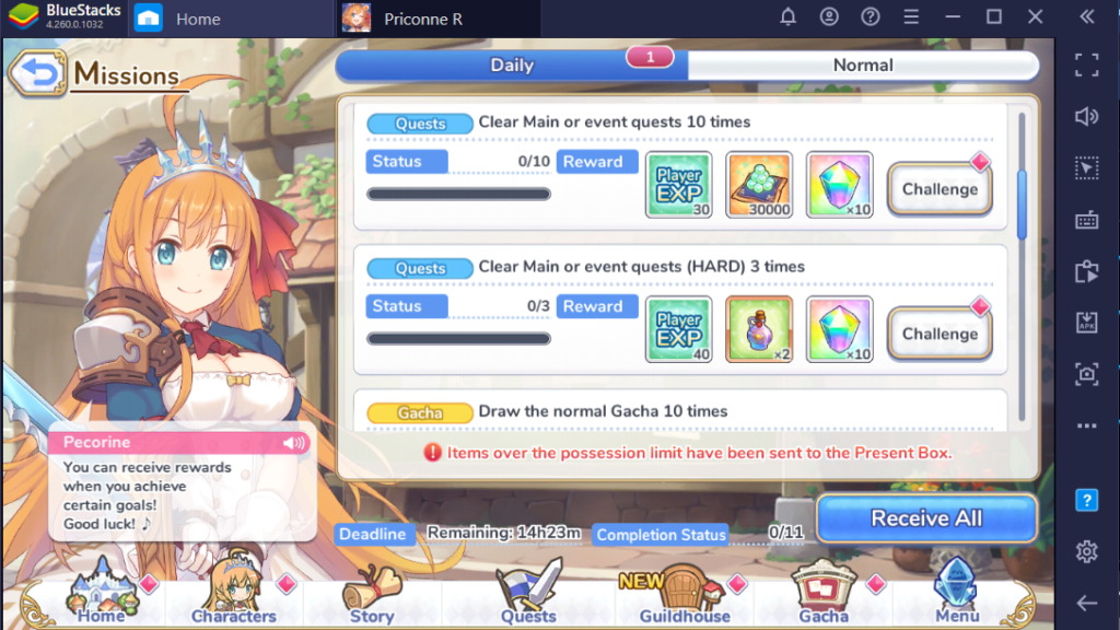 Leveling Up di Princess Connect! Re: Dive | BlueStacks