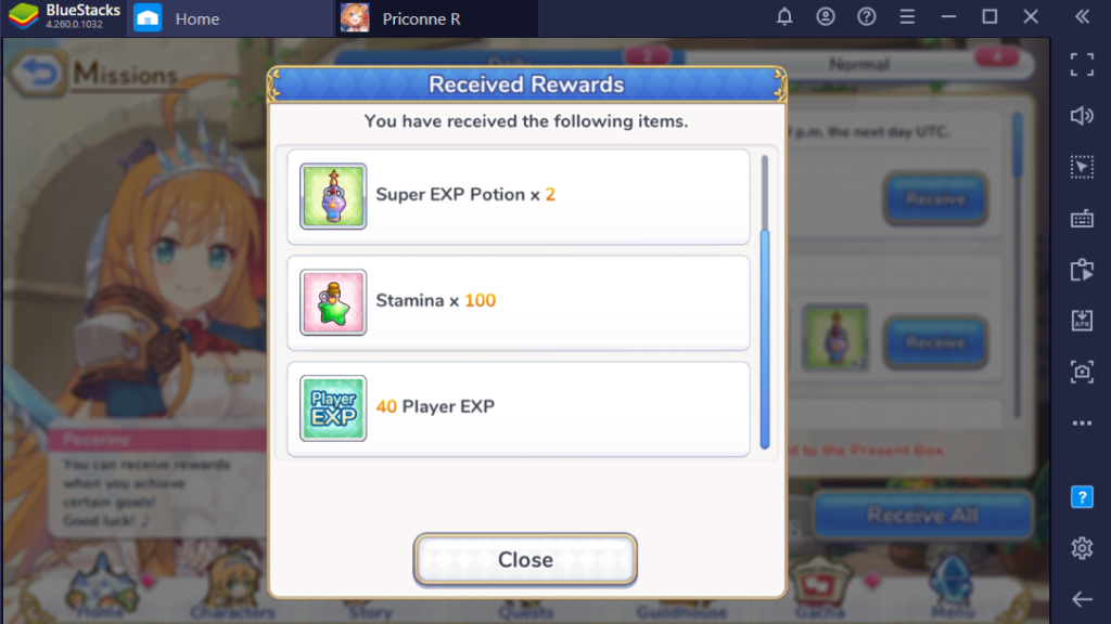Leveling Up di Princess Connect! Re: Dive | BlueStacks