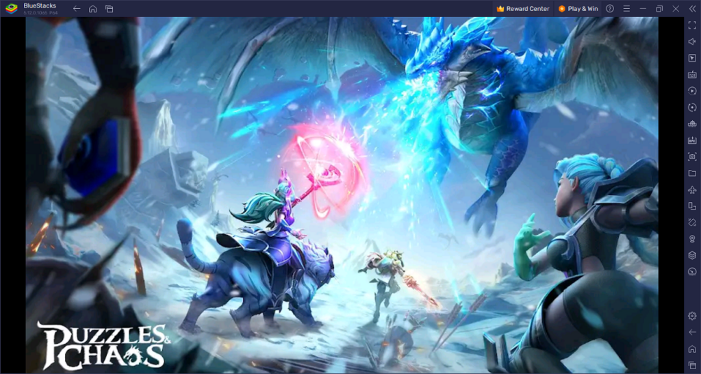 How to Play Puzzles & Chaos: Frozen Castle on PC With BlueStacks