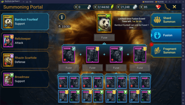 RAID: Shadow Legends - Bambus Fusion Event for a Legendary Skinwalker ...