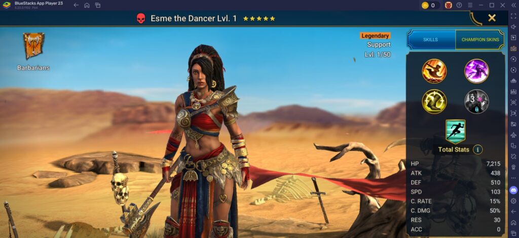 RAID: Shadow Legends – Esme the Dancer Abilities, Masteries, Artifacts ...