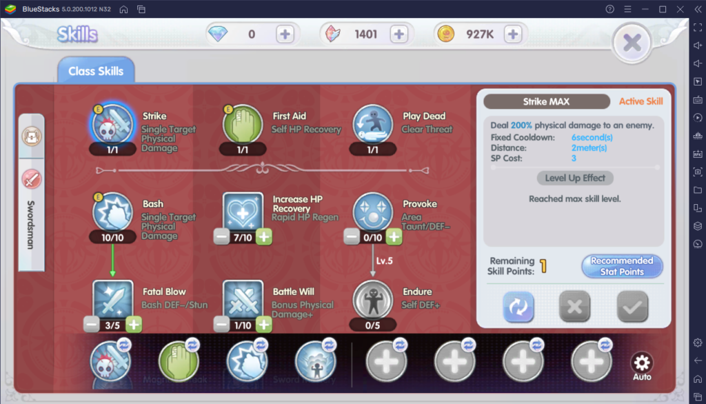 How to Upgrade Your Character in Ragnarok X: Rise of Taekwon | BlueStacks