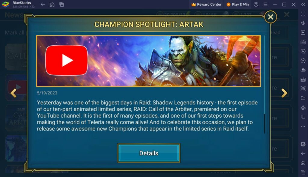 Free Legendary Champion Artak Event is Live in RAID: Shadow Legends ...