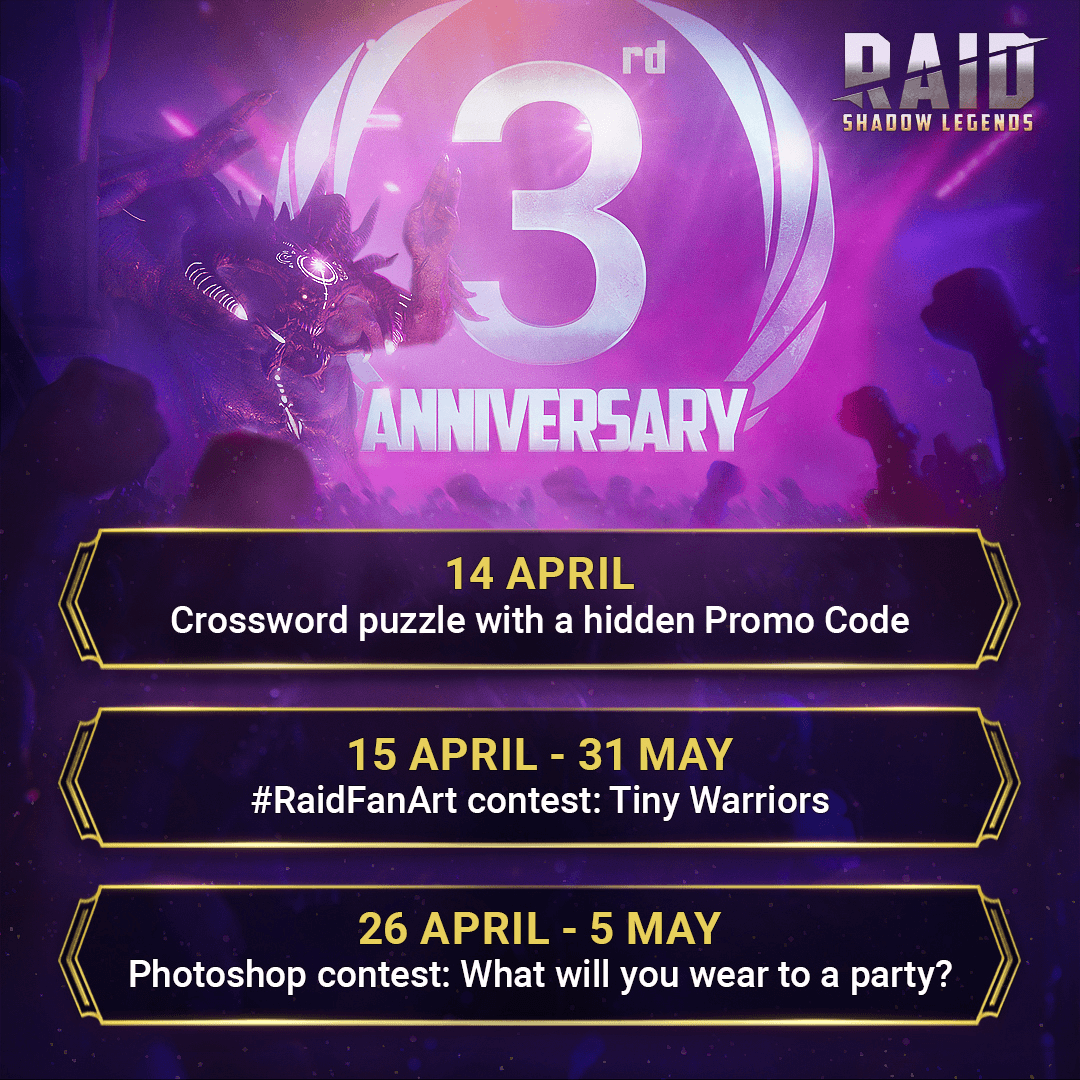 RAID: Shadow Legends – New Forge Pass, 3rd Year Anniversary, and ...