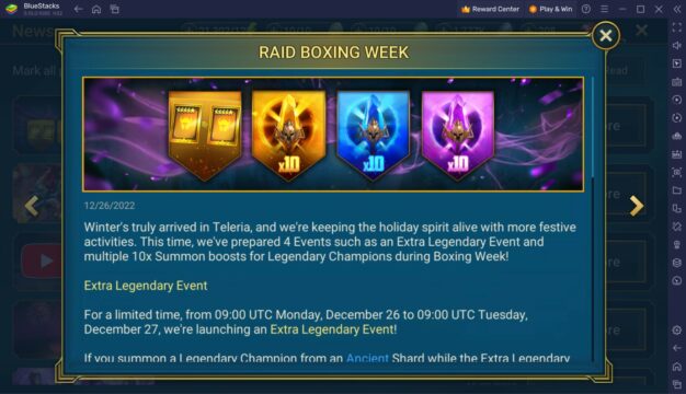 RAID: Shadow Legends – Boxing Week Features 10X Summoning Events for ...