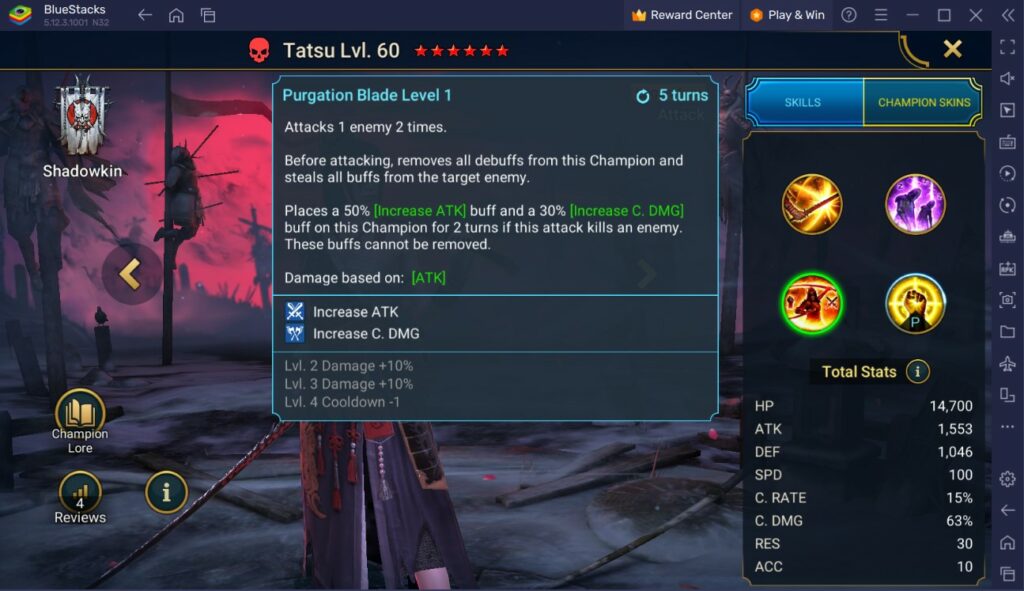 Get the New Champion Tatsu for Free via Champion Training Tournament in ...