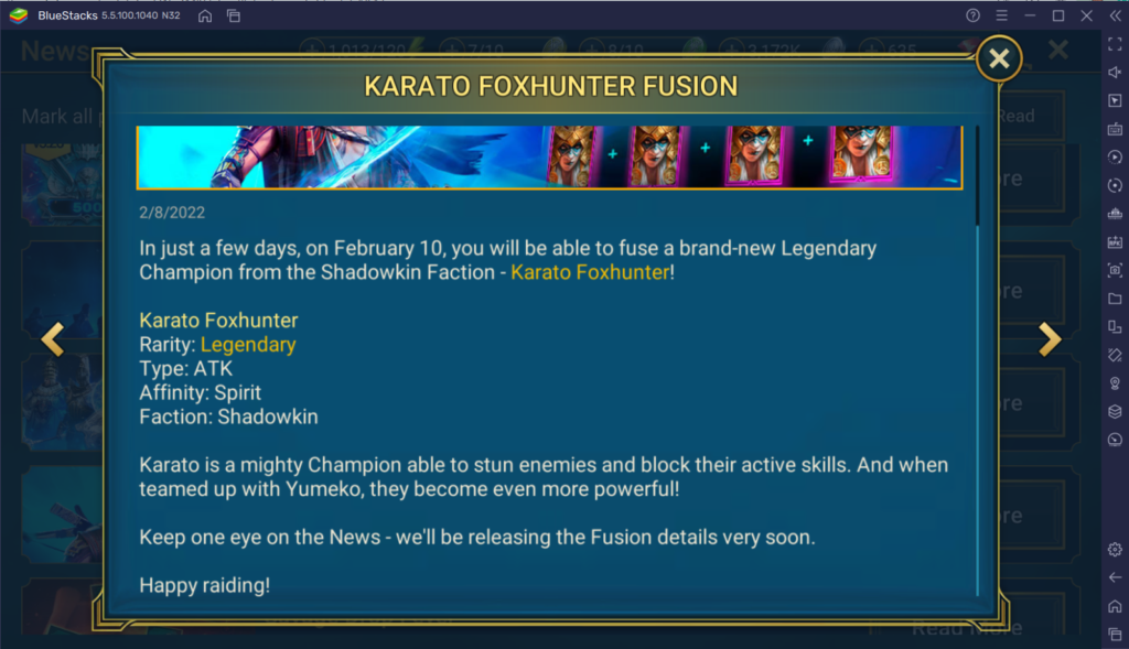 RAID: Shadow Legends – Karato Foxhunter Legendary Champion Fusion Guide ...