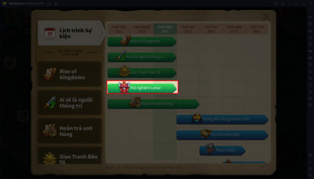 Hướng dẫn sự kiện Thử nghiệm Lohar trong Rise of Kingdoms | BlueStacks