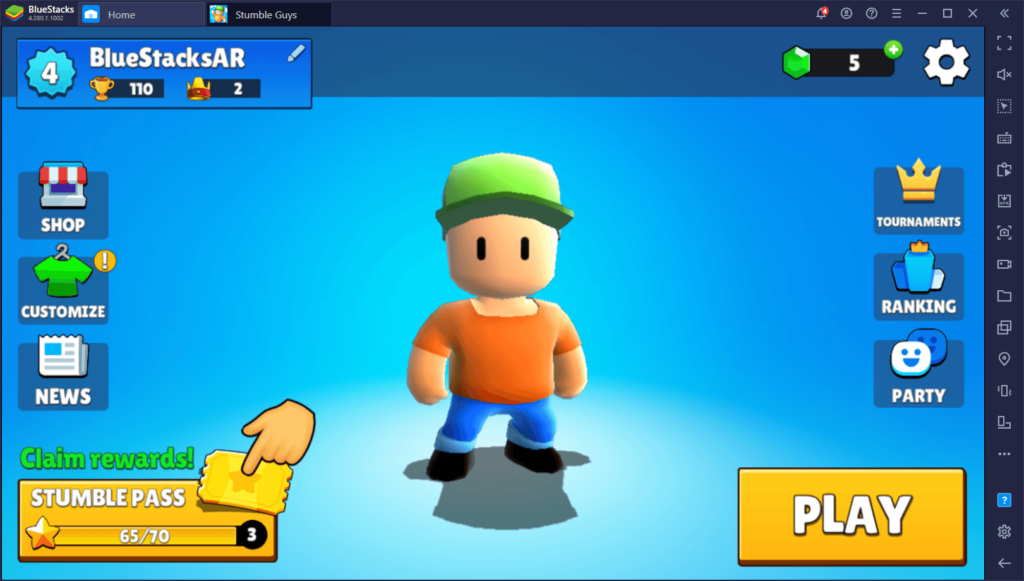 Wie man Stumble Guys auf dem PC mit BlueStacks installiert und spielt