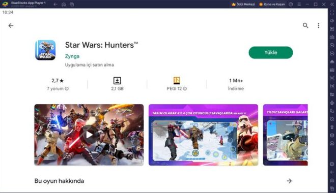 BlueStacks ile Star Wars: Hunters PC Kurulum Rehberi