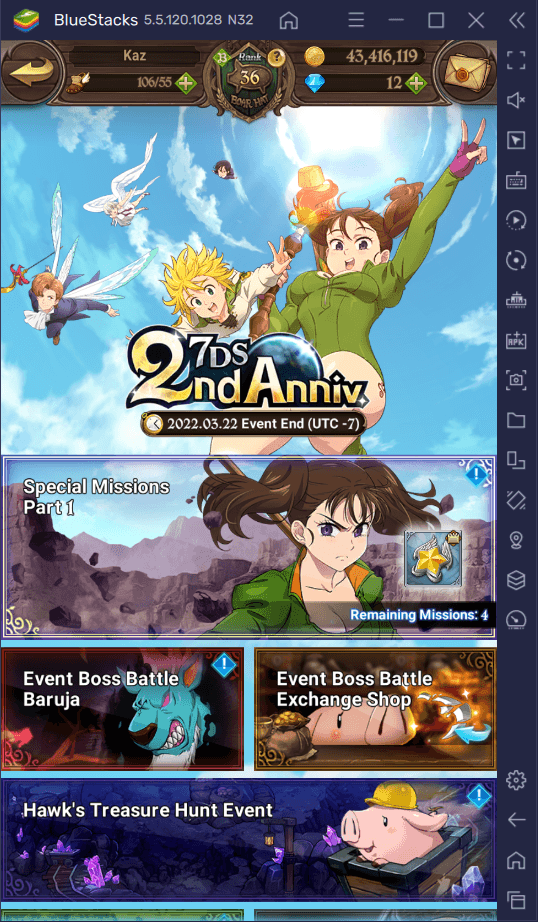 Seven Deadly Sins: Grand Cross – Global 2nd Anniversary Events | BlueStacks