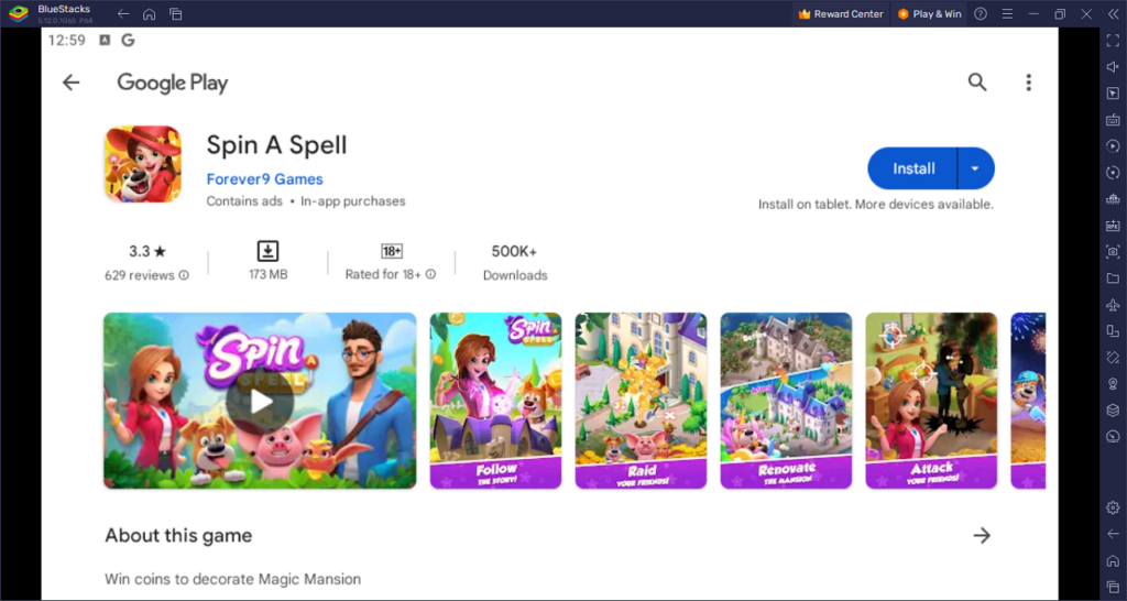How to Play Spin A Spell on PC With BlueStacks