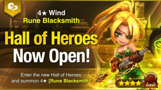 Summoners War: Sky Arena – Wind Rune Blacksmith Hall of Heroes | BlueStacks