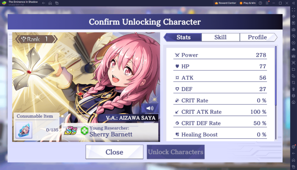 The Eminence in Shadow RPG - Tierliste der Charaktere | BlueStacks