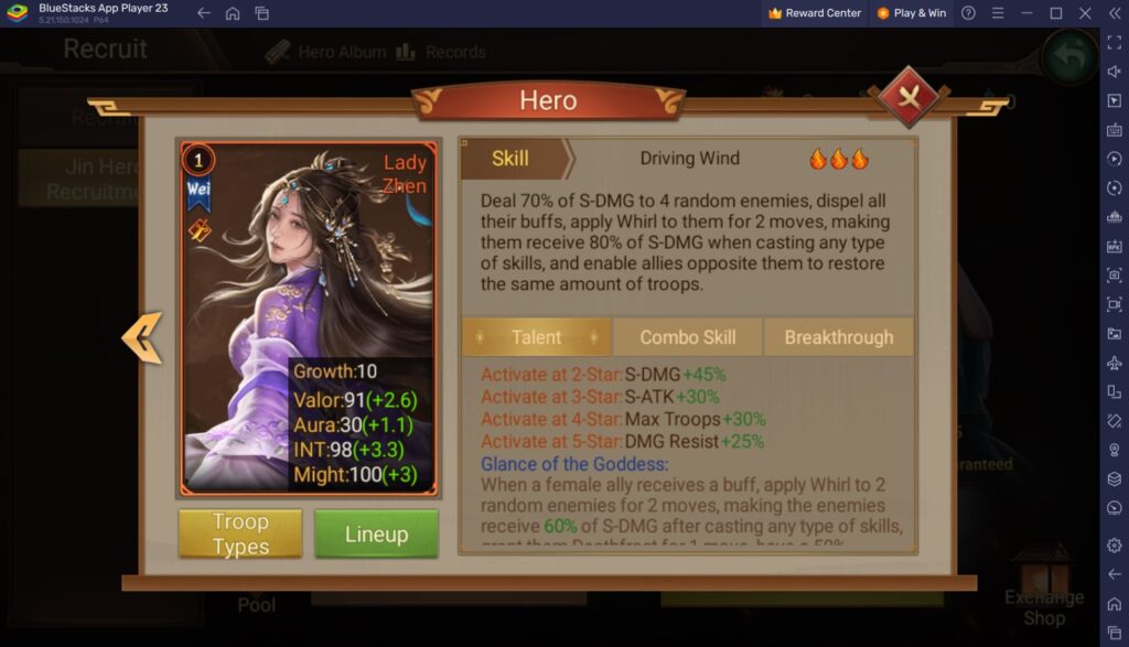 พิชิตอาณาจักรสามก๊ก รายชื่อระดับสำหรับฮีโร่ที่ดีที่สุด | BlueStacks