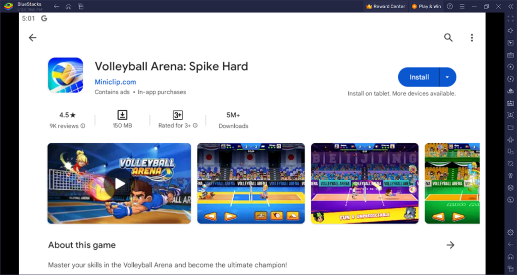 How to Play Volleyball Arena: Spike Hard on PC with BlueStacks