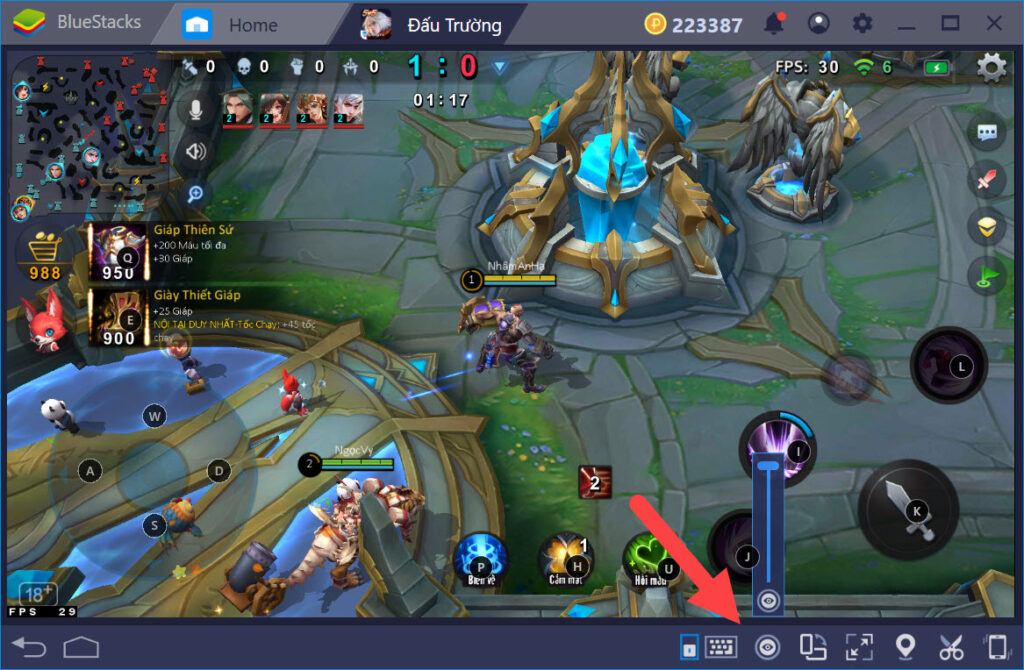 AOG - Đấu Trường Vinh Quang: Hướng dẫn thiết lập Game Controls | BlueStacks