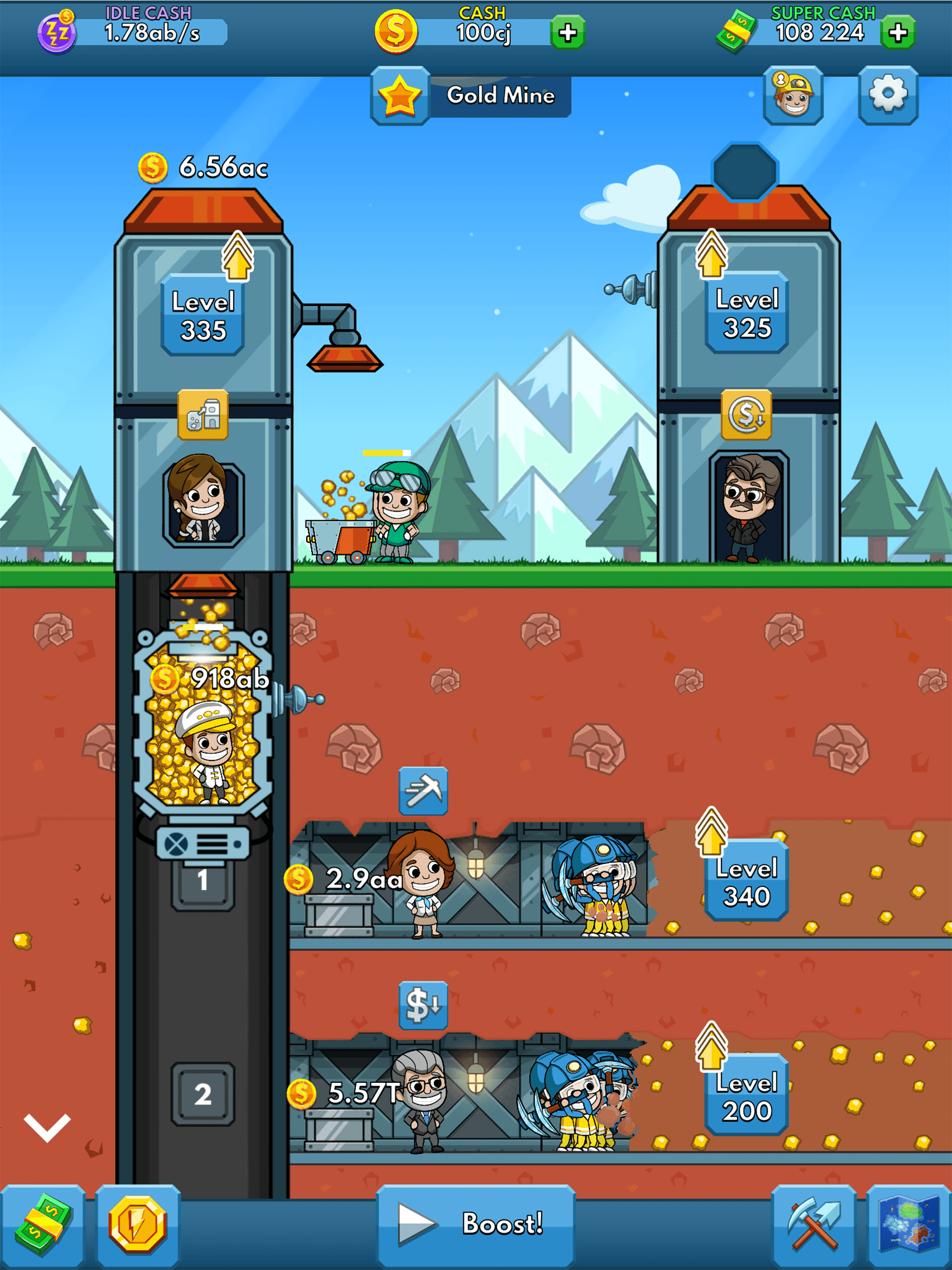 Pobierz Idle Miner Tycoon na PC z BlueStacks, emulatorem Androida