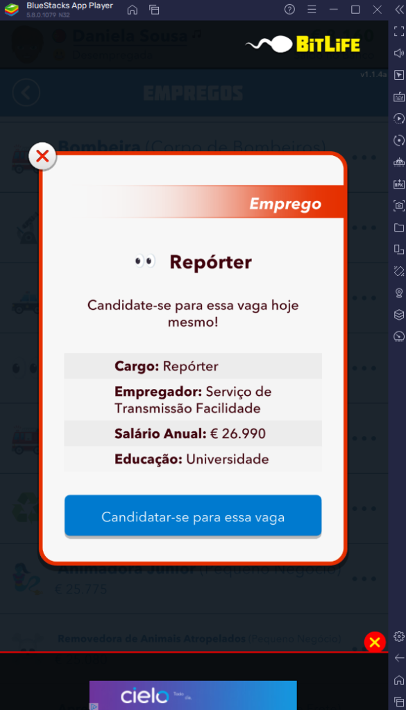 Como se tornar famoso em BitLife BR – Simulação de vida | BlueStacks