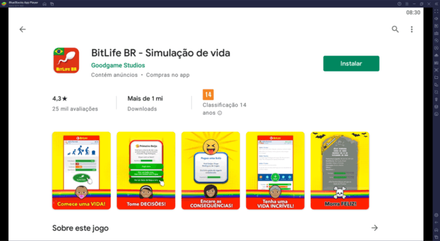 Como jogar BitLife BR – Simulação de vida no PC com o BlueStacks