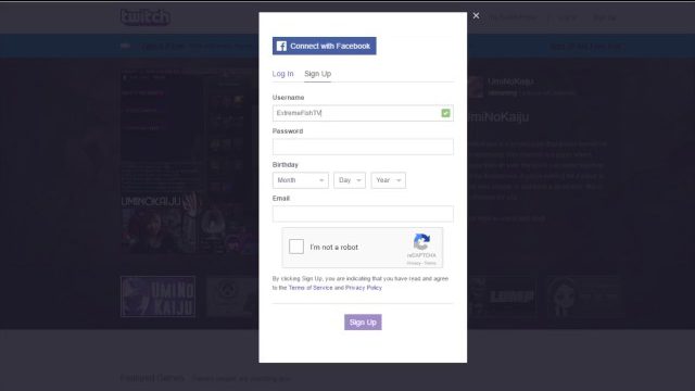 Choosing your username