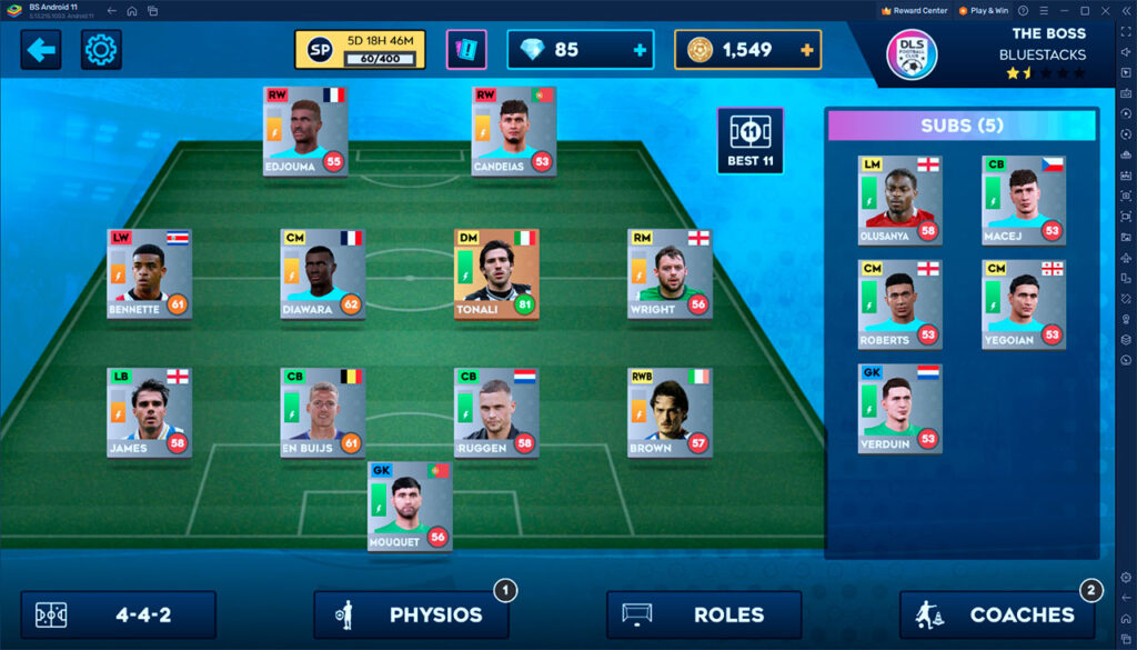 Cùng chơi game bóng đá Dream League Soccer 2024 trên PC với BlueStacks