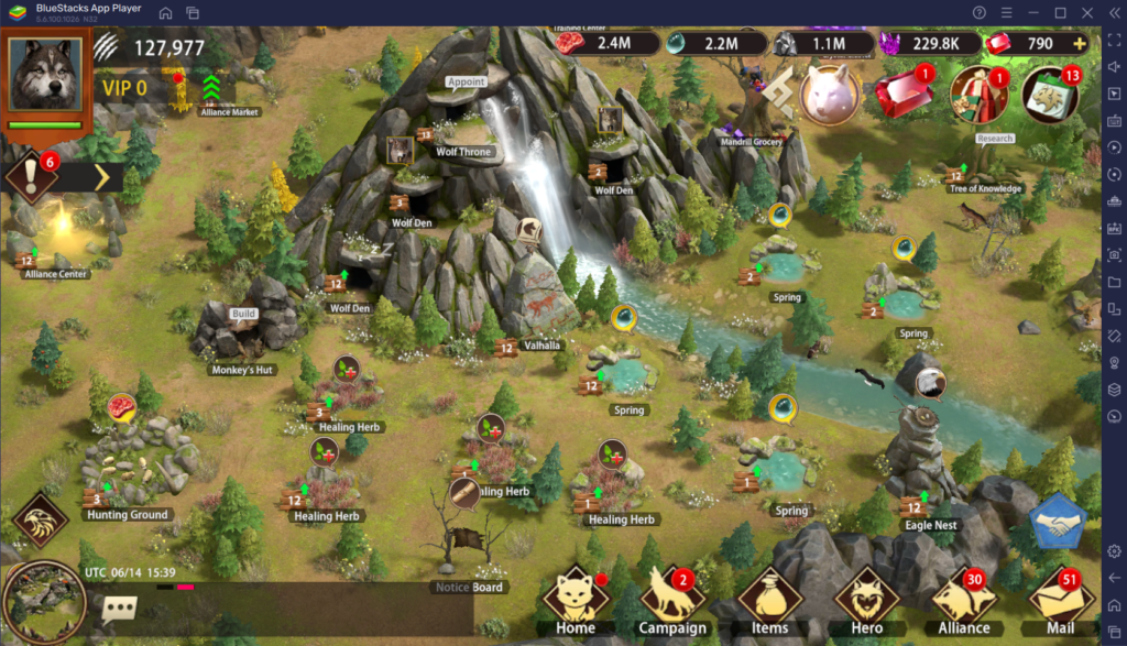 Cara Mudah Memainkan Wolf Game: Kingdom Animal Wars di PC Dengan ...