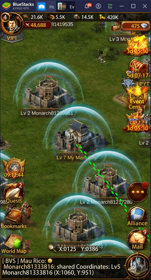 วิธีติดตั้งและเล่น Evony: The King’s Return บน PC และ Mac ผ่าน BlueStacks