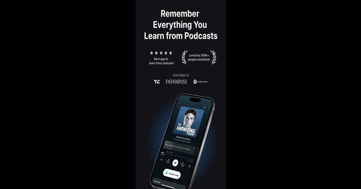 Download and run Snipd | AI Podcast Player on PC & Mac (Emulator)