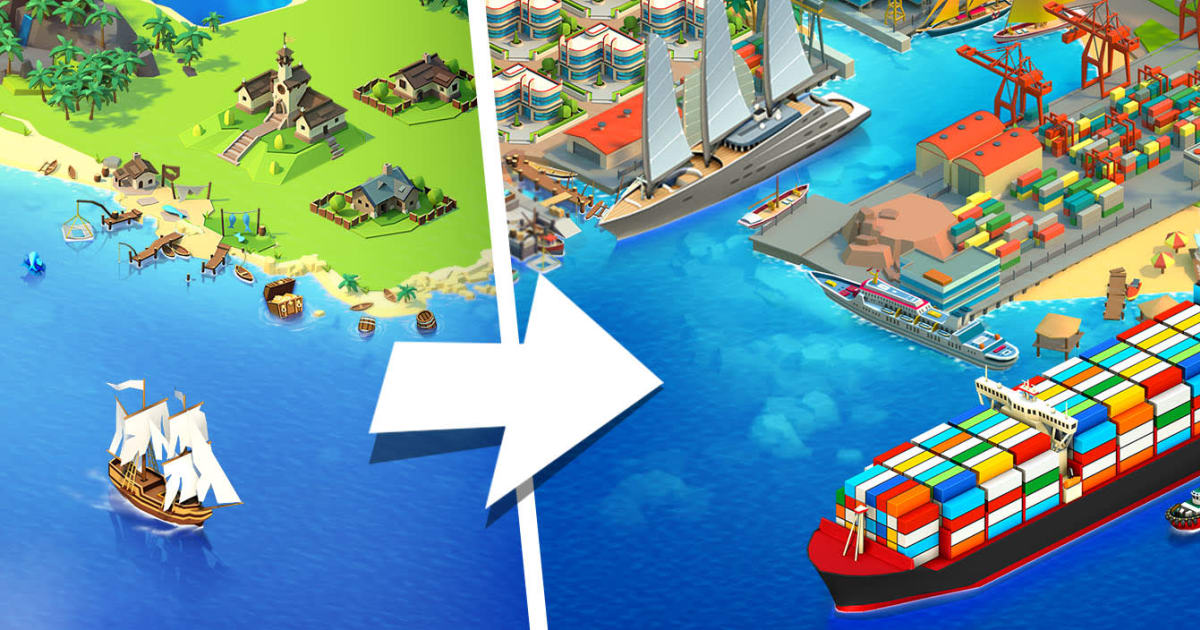 Downloaden & Spielen von Sea Port: Manage Ship Tycoon auf PC & Mac ...