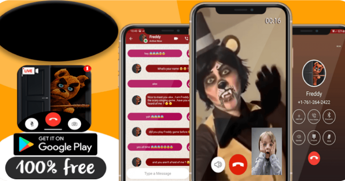Download & Play video call and chat simulator game scary fredd on PC ...