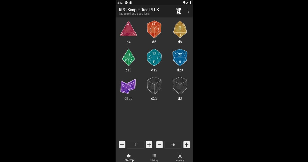 Download & Play RPG Simple Dice PLUS on PC & Mac (Emulator)
