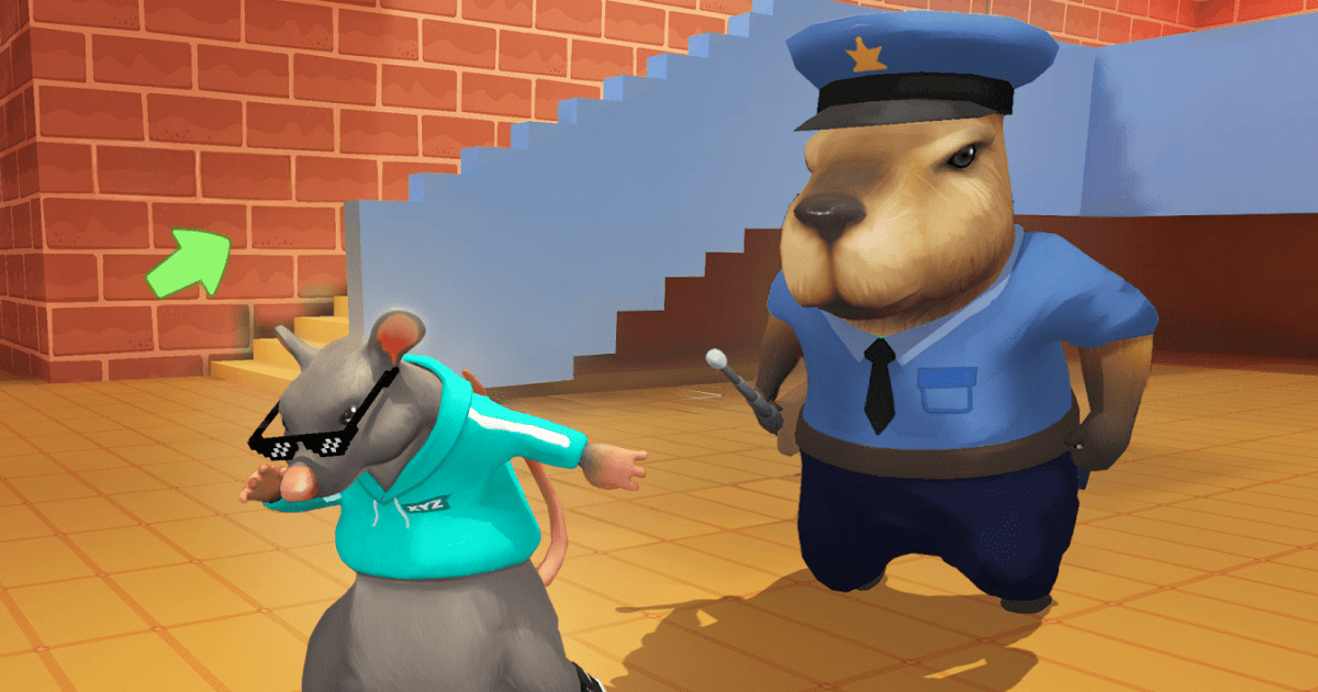Scarica e Gioca Obby Escape: Prison Rat Dance su PC e Mac (Emulatore)