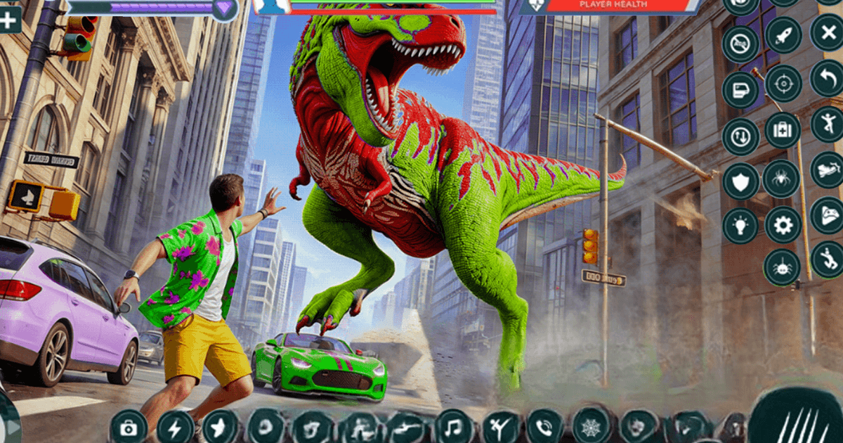 Download & Play Dino T Rex City Attack on PC & Mac (Emulator)