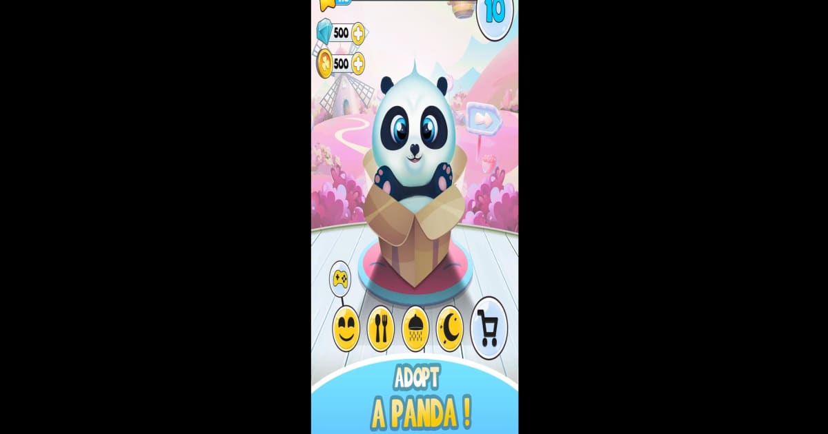 Download & Play Pu - Cute giant panda bear, baby pet care game on PC ...