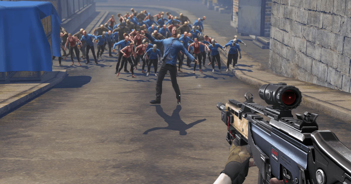 Скачать и играть в Zombie Apocalypse: Зомби Шутер на ПК или Mac (Эмулятор)