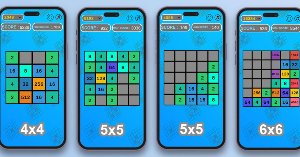 Download & Play 2048-16384 Number Puzzle Game on PC & Mac (Emulator)