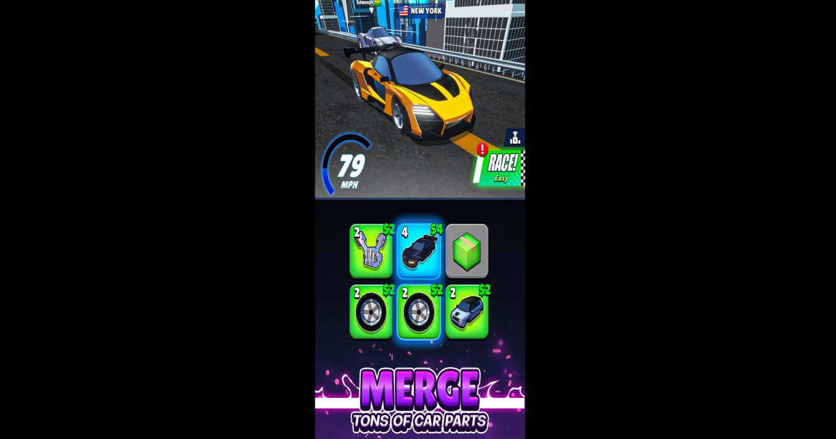 Download & Play Super Car Merge on PC & Mac (Emulator)