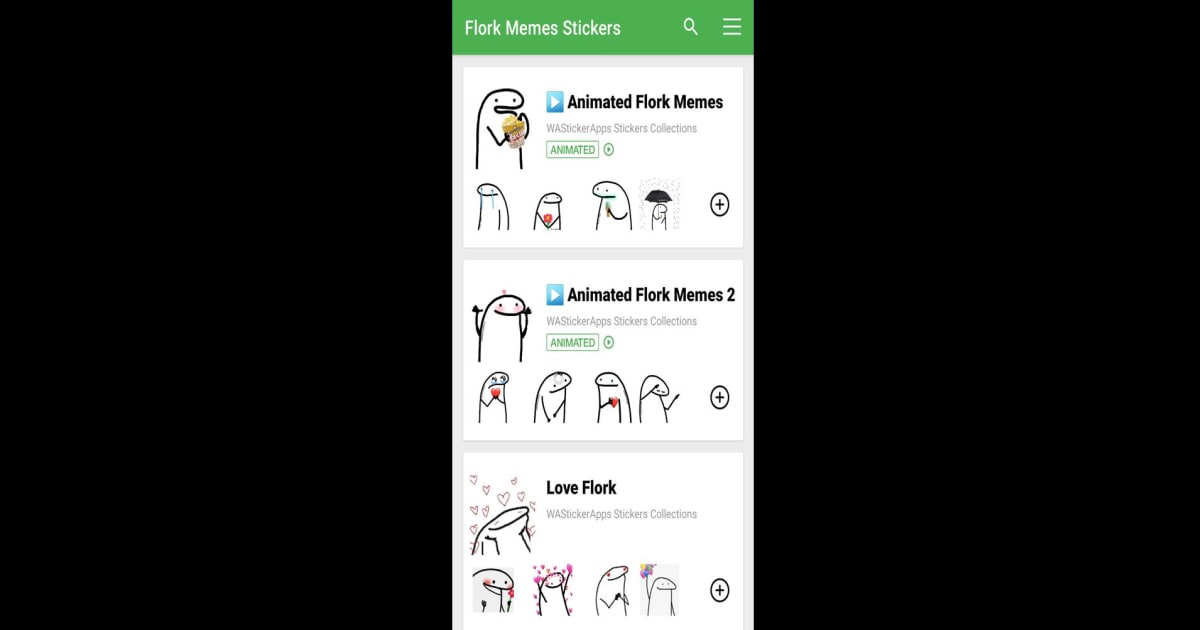 Descarga y ejecuta Flork Stickers memes WASticker en PC y Mac (emulador)