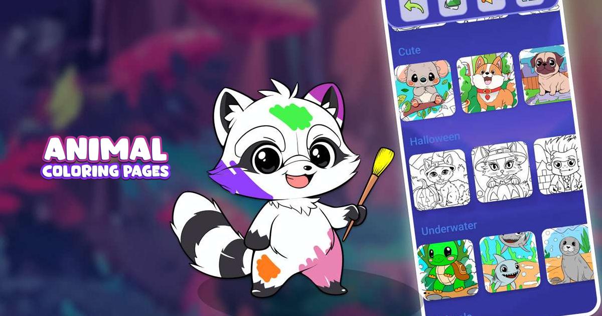 Descarga y juega a Dibujos para colorear.Animales en PC y Mac (Emulador)