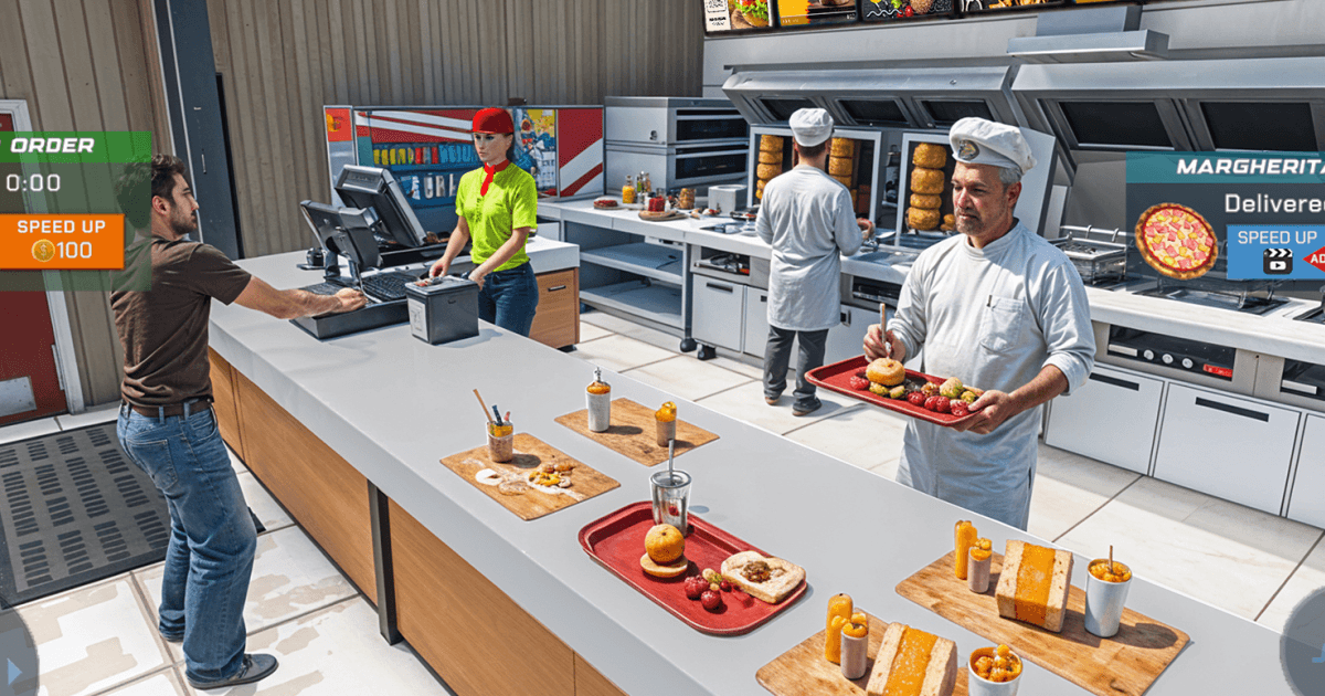 Baixar & Jogar Fast Food Store Simulator Game no PC & Mac (Emulador)
