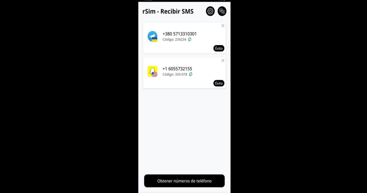 Descarga y ejecuta Recibir código por SMS en PC y Mac (emulador)