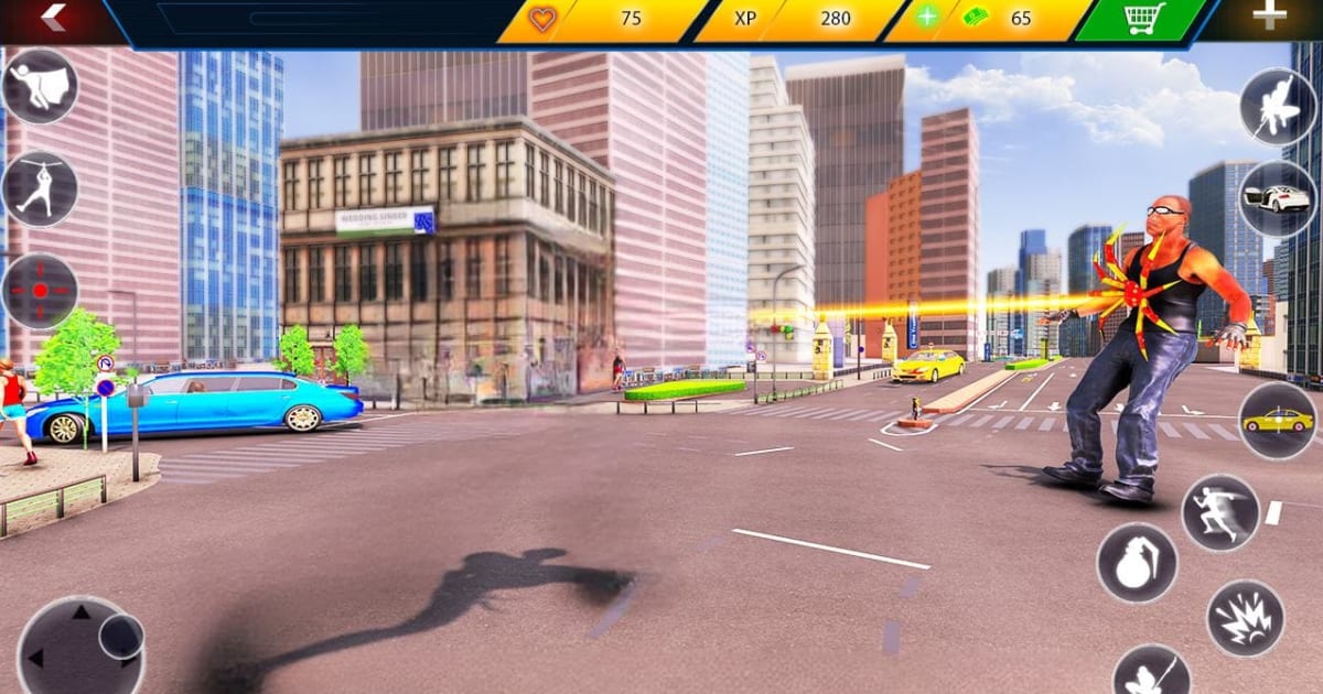 Download & Play Flying Robot Rope Hero - Vegas Crime City Gangster on ...
