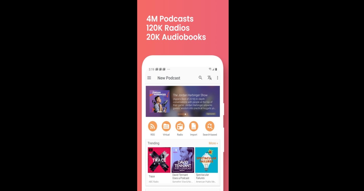 Download and run Podcast Addict: Podcast player on PC & Mac (Emulator)