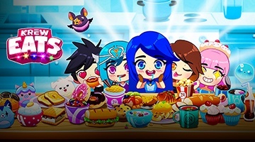 Download dan mainkan KREW EATS di PC & Mac (Emulator)
