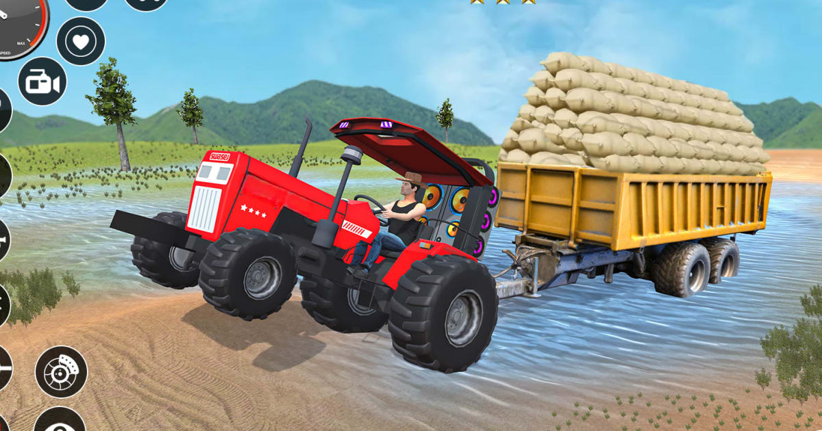 Descarga y juega a Indian Tractor Farming Game 3D en PC y Mac (Emulador)