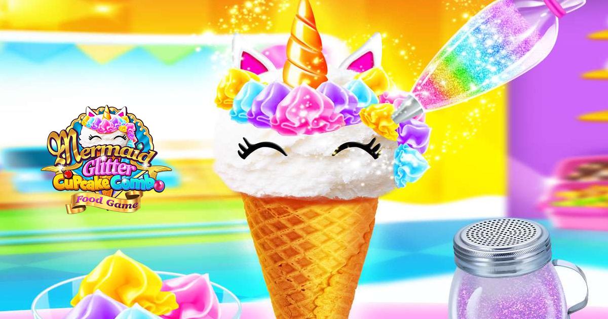 Download And Play Mermaid Glitter Cupcake Chef On Pc And Mac Emulator