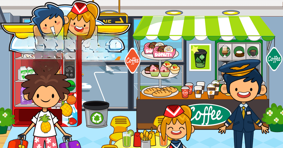 Download & Play My Pretend Airport - Kids Travel Town Games on PC & Mac ...