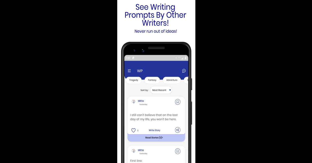 Download and run Writing Prompts on PC & Mac (Emulator)